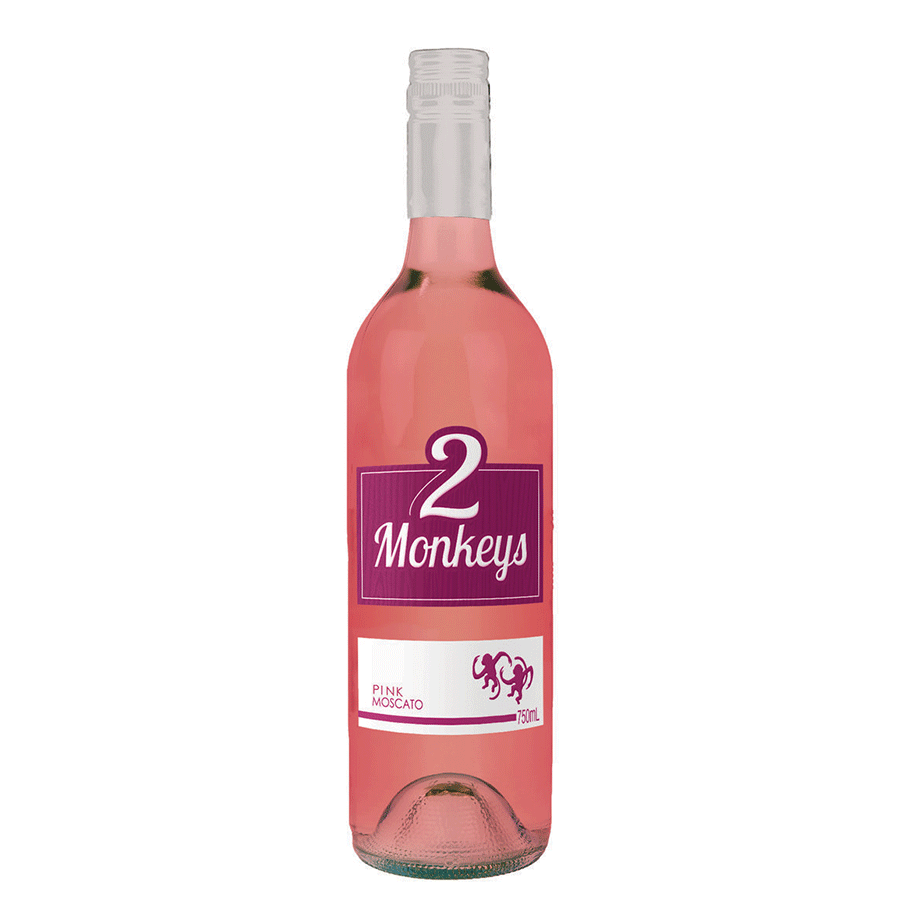 2 Monkeys Pink Moscato 750ml – Mr Liquor